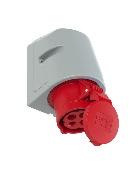 PCE-114-6tt - CEE-wall mounted socket 16A 4p 6h IP44 TT