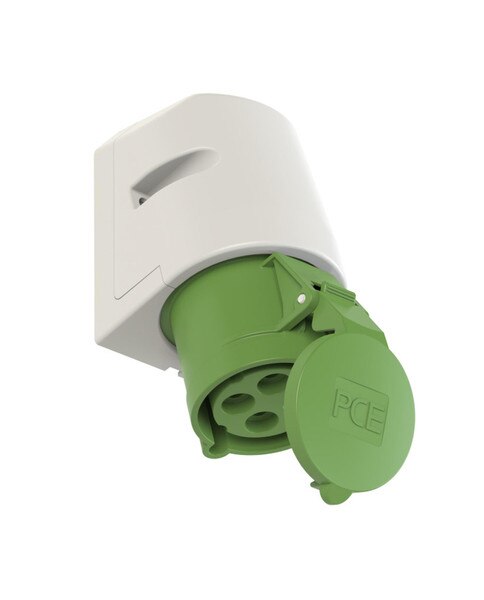 PCE-124-2 - CEE-wall mounted socket 32A 4p 2h IP44