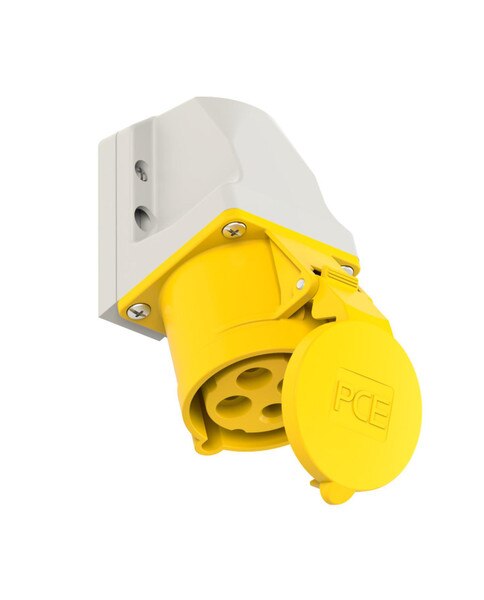 PCE-124-4k CEE Wall Socket 32A 4p 4h IP44 | SHOWTECHNIX
