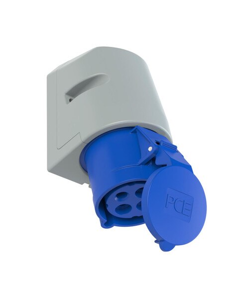 PCE-124-9tt CEE-wall socket 32A 4P 9h IP44 TT | SHOWTECHNIX