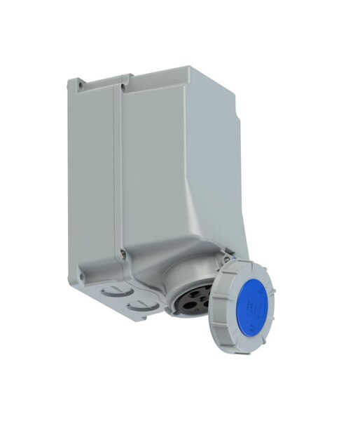 PCE-1347-9 CEE wall mounted socket 63A 4p 9h IP67 | SHOWTECHNIX