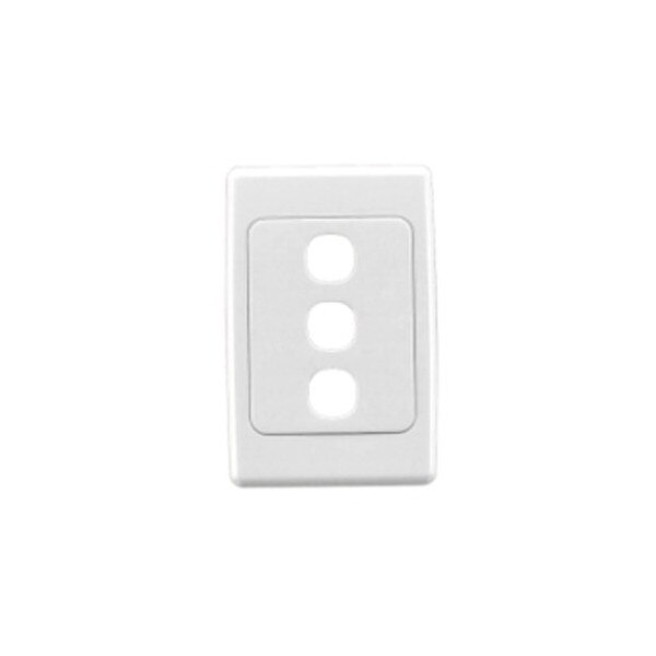 Clipsal 2033VH-WE 2000 Grid & Cover Plate 3Gang White