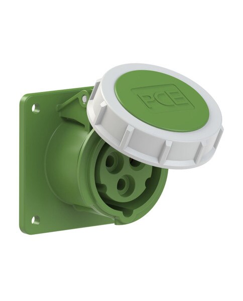 PCE-3132-2 16A 3p 2h CEE Flanged Socket IP67 | SHOWTECHNIX