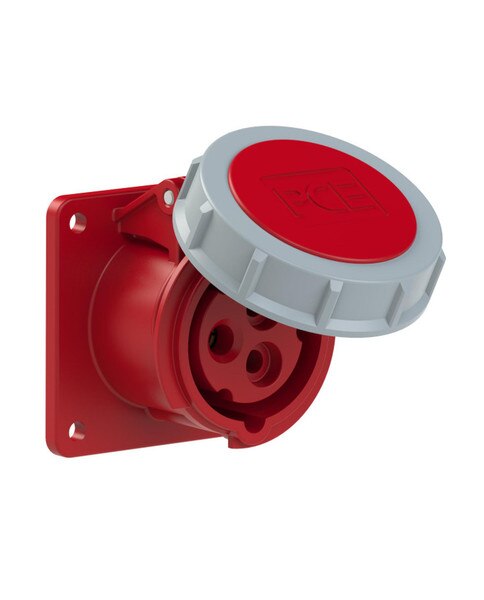 PCE 16A 3P IP67 Straight CEE Flanged Socket | SHOWTECHNIX