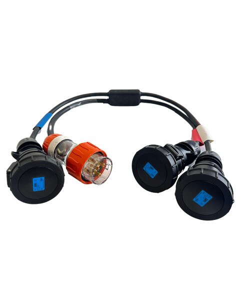 32A 3 Phase Y Splitter Lead - 32A PDL56P532 to 3 x 32A Single Phase ...