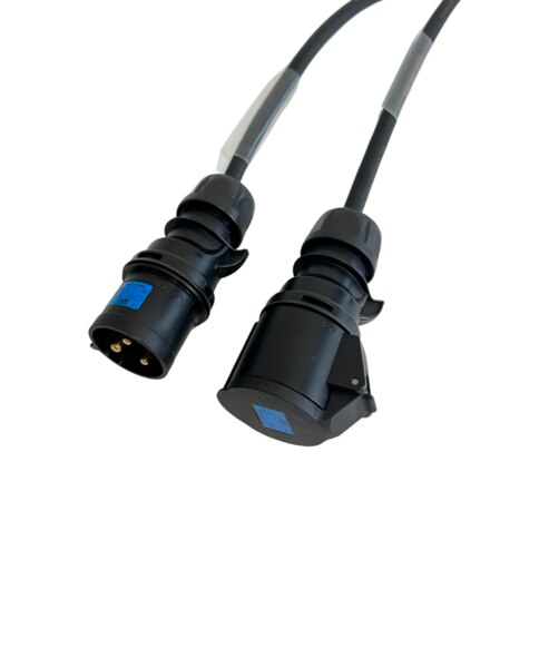 32A Single Phase IEC Ceeform PCE-Pce 3C 6.0mm - IP44 - Black