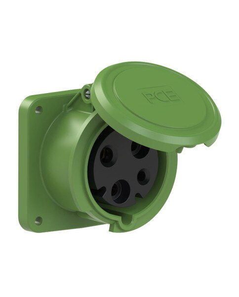 CEE-flanged Socket Straight 63A 3p 10h IP44 POWER TWIST | SHOWTECHNIX