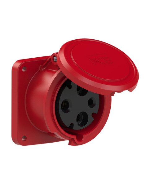 CEE Flanged Socket Straight 63A 3p IP44 POWER TWIST | SHOWTECHNIX