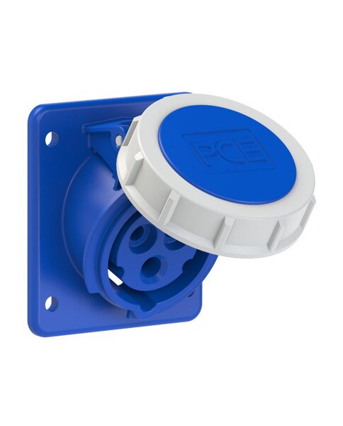 PCE 16A 3-Pole IP67 CEE Flanged Socket 6h | SHOWTECHNIX