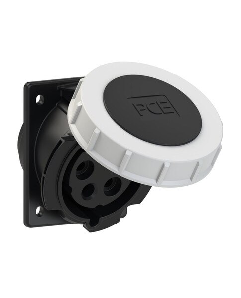 PCE-4252-7f78v - CEE-flanged socket sloping (80x97mm) 32A 5p 7h IP67