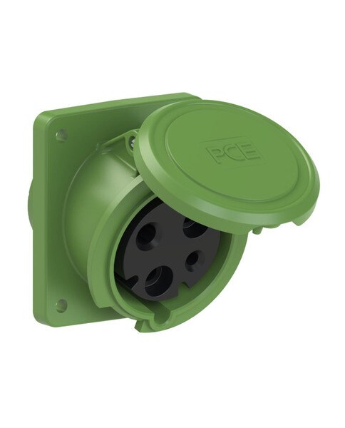 PCE-43351-10 CEE Flanged Socket 63A 3P 10h IP44 | SHOWTECHNIX