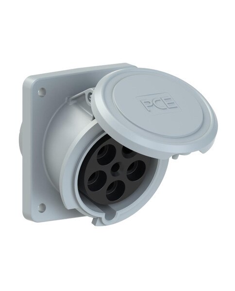 CEE-Flanged Socket Sloping 63A 5p 1h IP44 POWER TWIST | SHOWTECHNIX