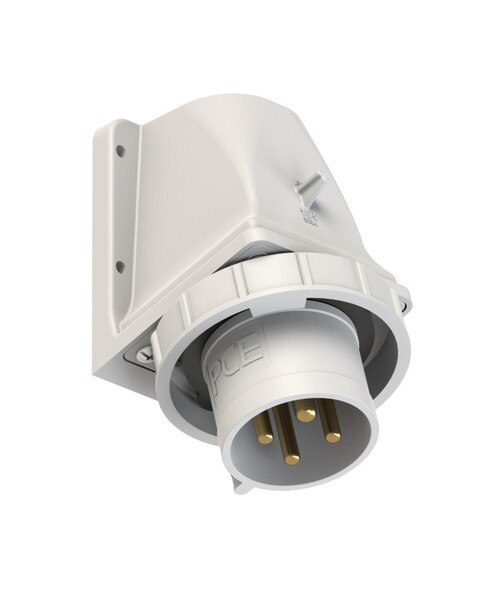 PCE-5242-1k - CEE-wall mounted plug 32A 4p 1h IP67