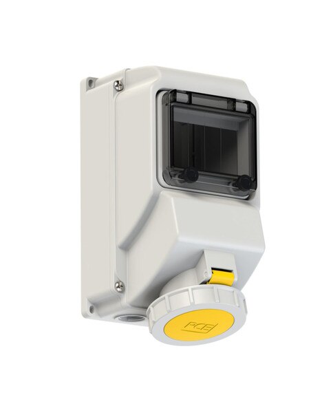 PCE CEE Wall Socket 32A 3p 4h IP67 with Window | SHOWTECHNIX