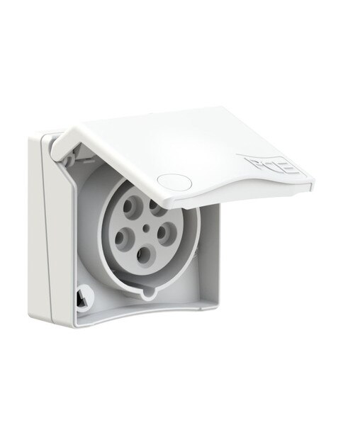 PCE Electric PCE-845-6v CEE-flanged socket 16A 5p 6h IP44 | SHOWTECHNIX