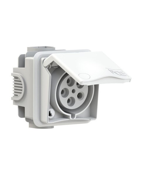 PCE-895-4v CEE-Flush Socket Outlet 32A 5p 4h IP44 | SHOWTECHNIX