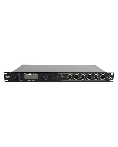 Avolite Titan Net Switch Gigabit Rack w/ UPS | SHOWTECHNIX