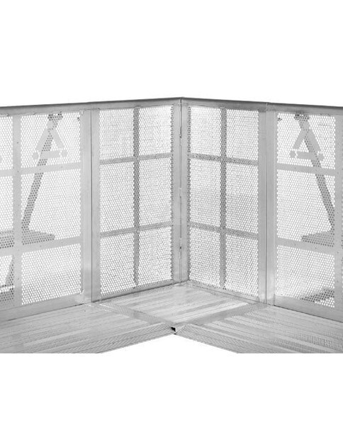 Prolyte Barrier - Barrier Corner Base 90Â° Alu