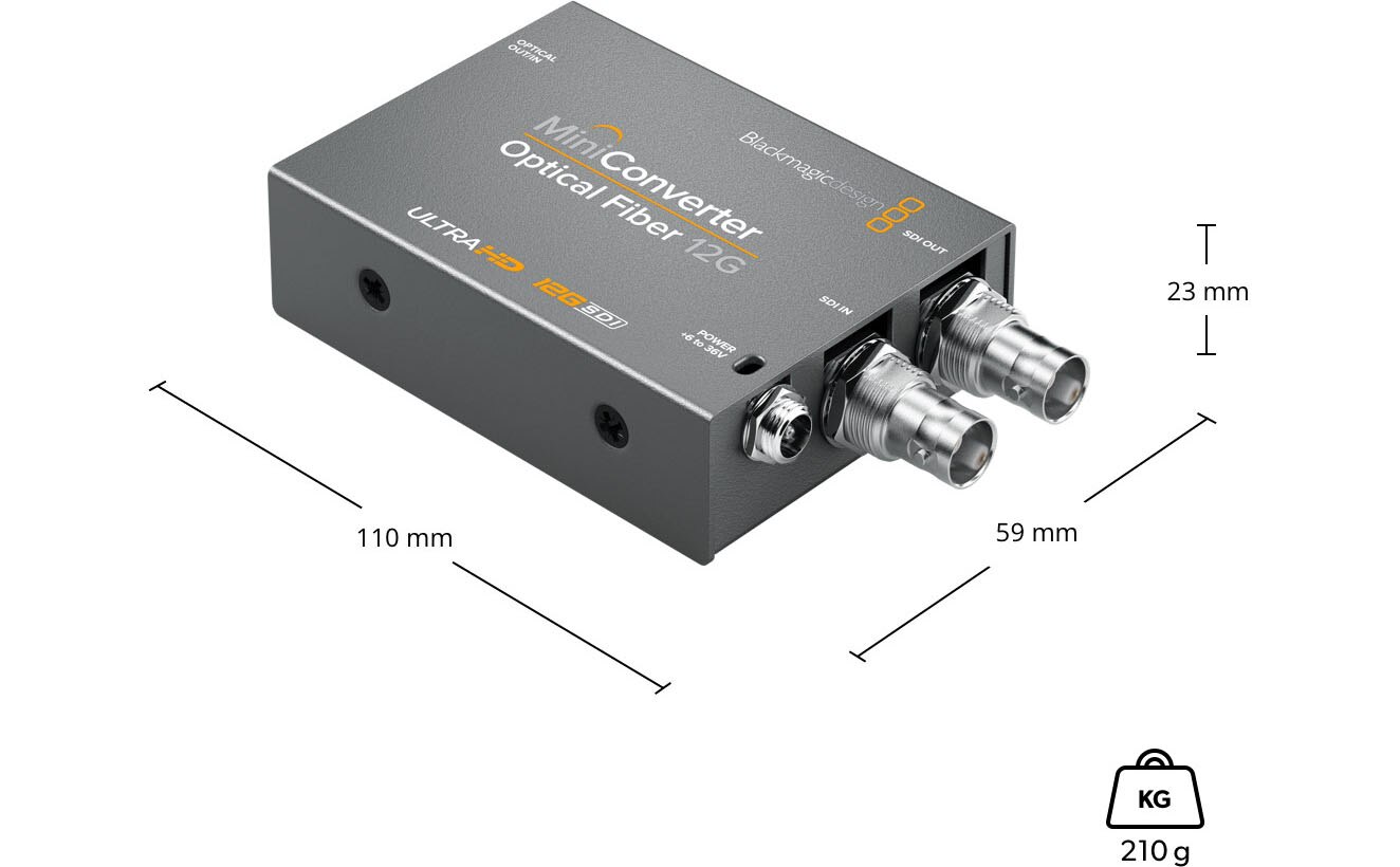 Blackmagic Mini Converter Optical Fiber 12G | SHOWTECHNIX
