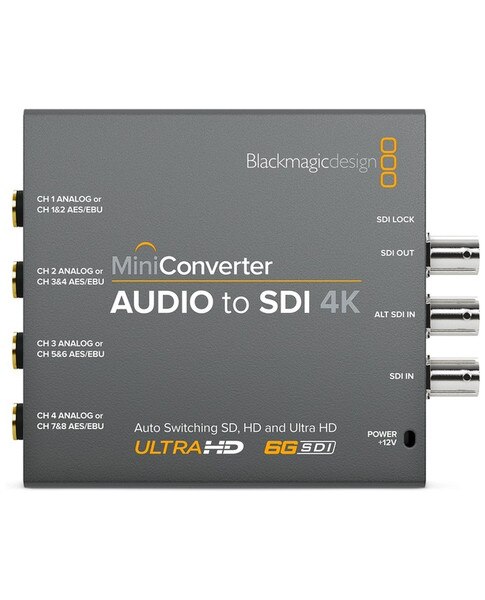 Blackmagic Mini Converter Audio to SDI 4K | SHOWTECHNIX