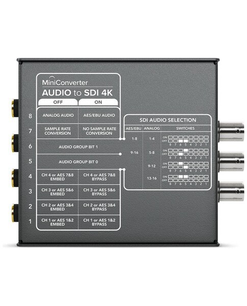 Blackmagic Mini Converter Audio to SDI 4K | SHOWTECHNIX