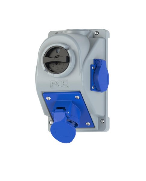 PCE Electric PCE-96061351 CEE Wall Socket 16A IP44 | SHOWTECHNIX