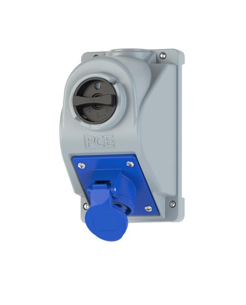 PCE-96061350 CEE Wall Socket 16A 3p 6h IP44 | SHOWTECHNIX