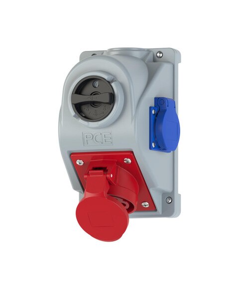 PCE-96061441 CEE Wall Socket 16A 4p 6h IP44 | SHOWTECHNIX