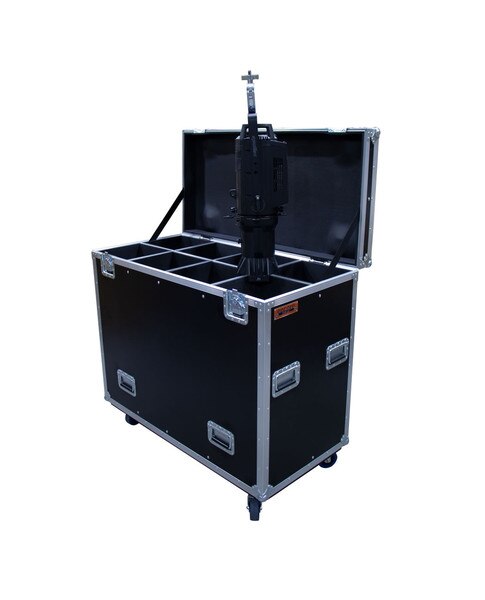 8 Unit Profile Lighting Road Case - Black