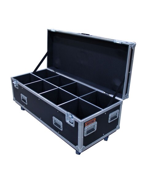 8 Unit LED Par 12 Road Case - Black (suits LED Par Quad 12, FusionPAR Q ...