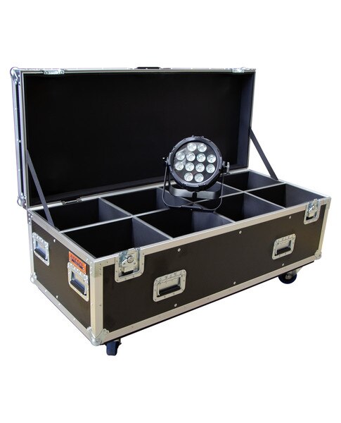 8 Unit LED Par 12 Road Case - Black (suits LED Par Quad 12, FusionPAR Q ...