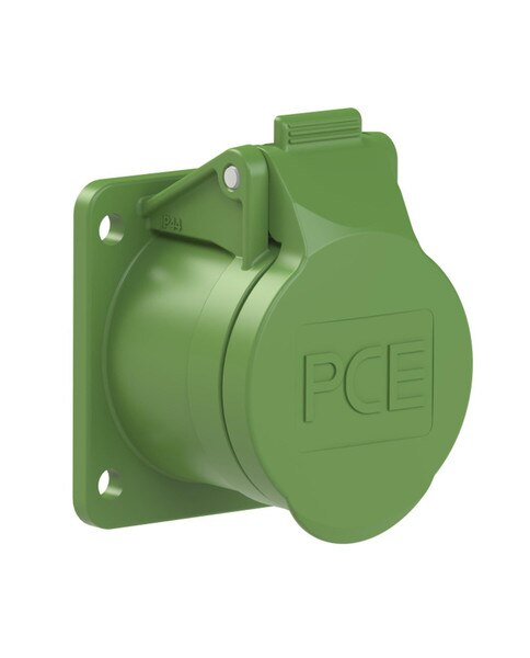 PCE-382-2f9v CEE flanged straight 16A 2P 24/42V~ IP54 | SHOWTECHNIX