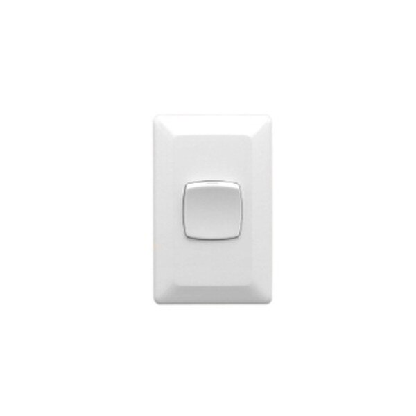 Clipsal P2031VA-WE Prestige Switch Sgl Vert 10A White