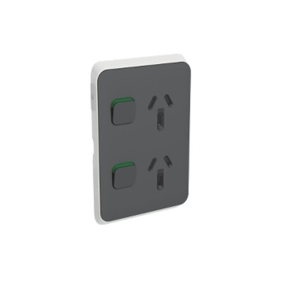 PDL Iconic Series – Iconic Cover Plate 10A Switched Socket Double ...
