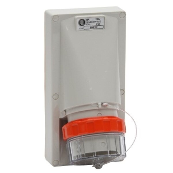 32A 3Pin Single Phase Inlet Male IP66 PDL 56AI332