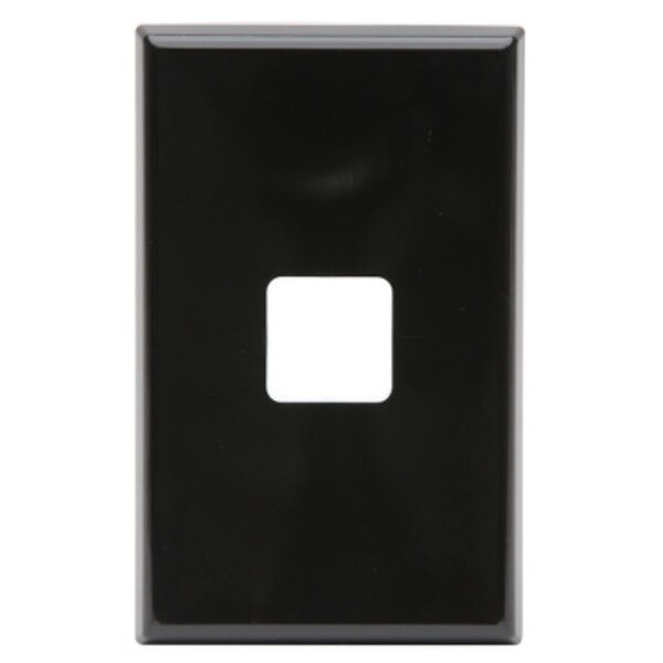 PDL PDL681VHBK Grid and Cover Plate 1Gang Black