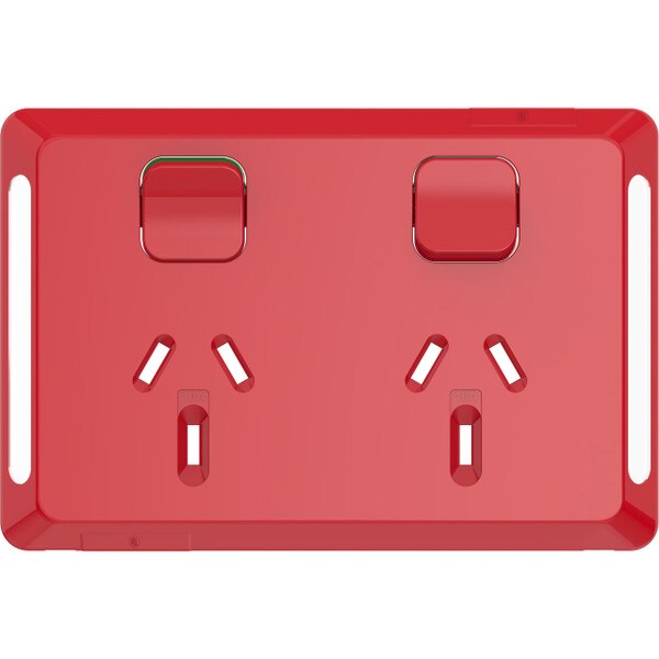 PDL Pro Series PDLP395C-RD Cover Plate Double Swiched Socket 10A ...