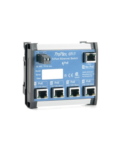 TMB ProPlex GBS 5-Port PoE Switch DIN Rail Mount