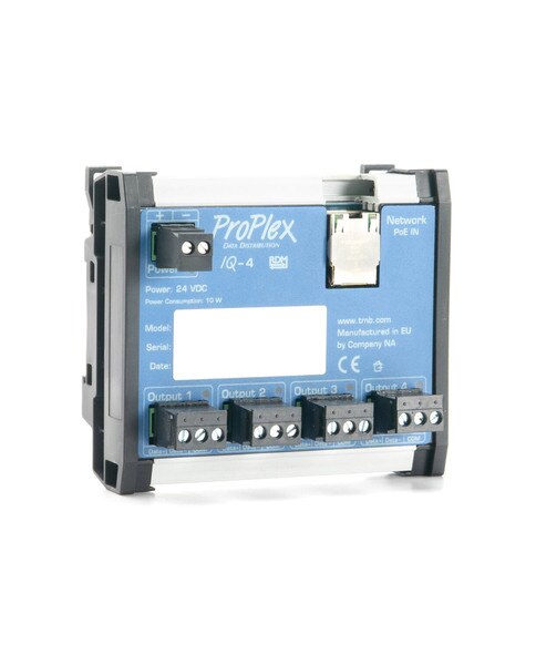TMB ProPlex IQ 4 - 4 Way Ethernet DMX Node DIN Rail Mount