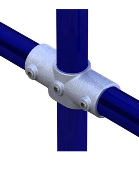 Doughty Pipeclamp Angled Two Socket Cross