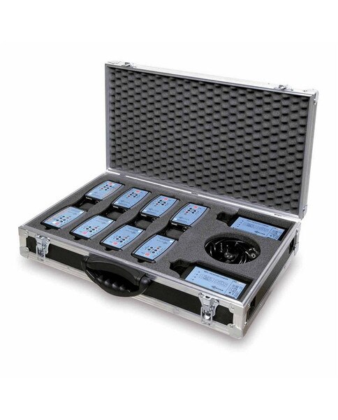 Altair WBFC-202 8 Beltpack Wireless System Flightcase